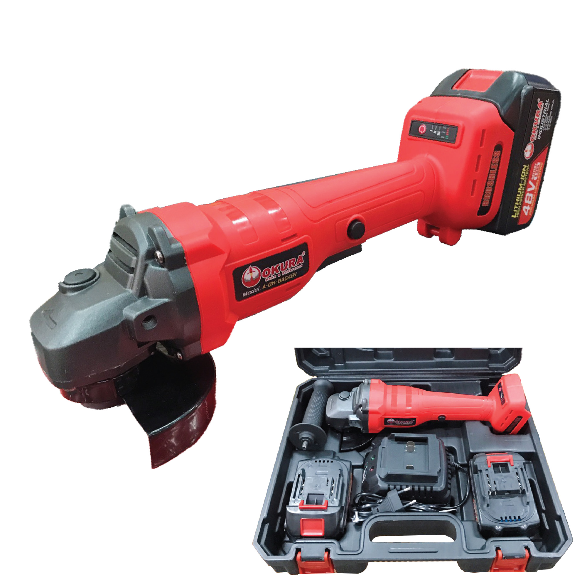 เครื่องเจียรแบตเตอรี่ 4" ไร้แปรงถ่าน - BJ Machine Tools