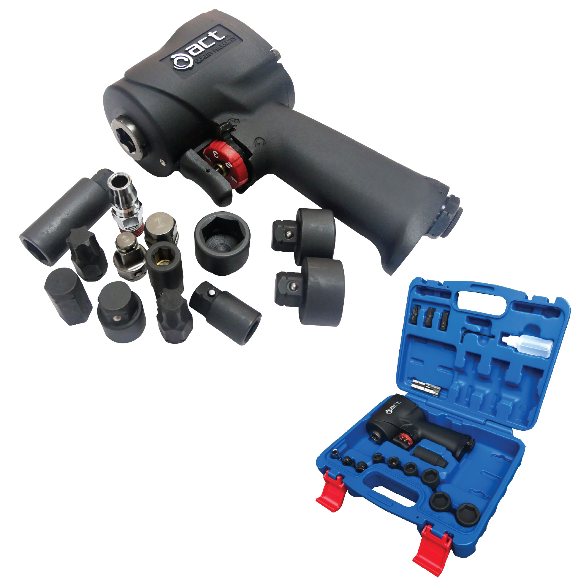 บล็อกลม งานหนัก 3/8" และ 1/2" สลับหัวได้ TAIWAN - BJ Machine Tools