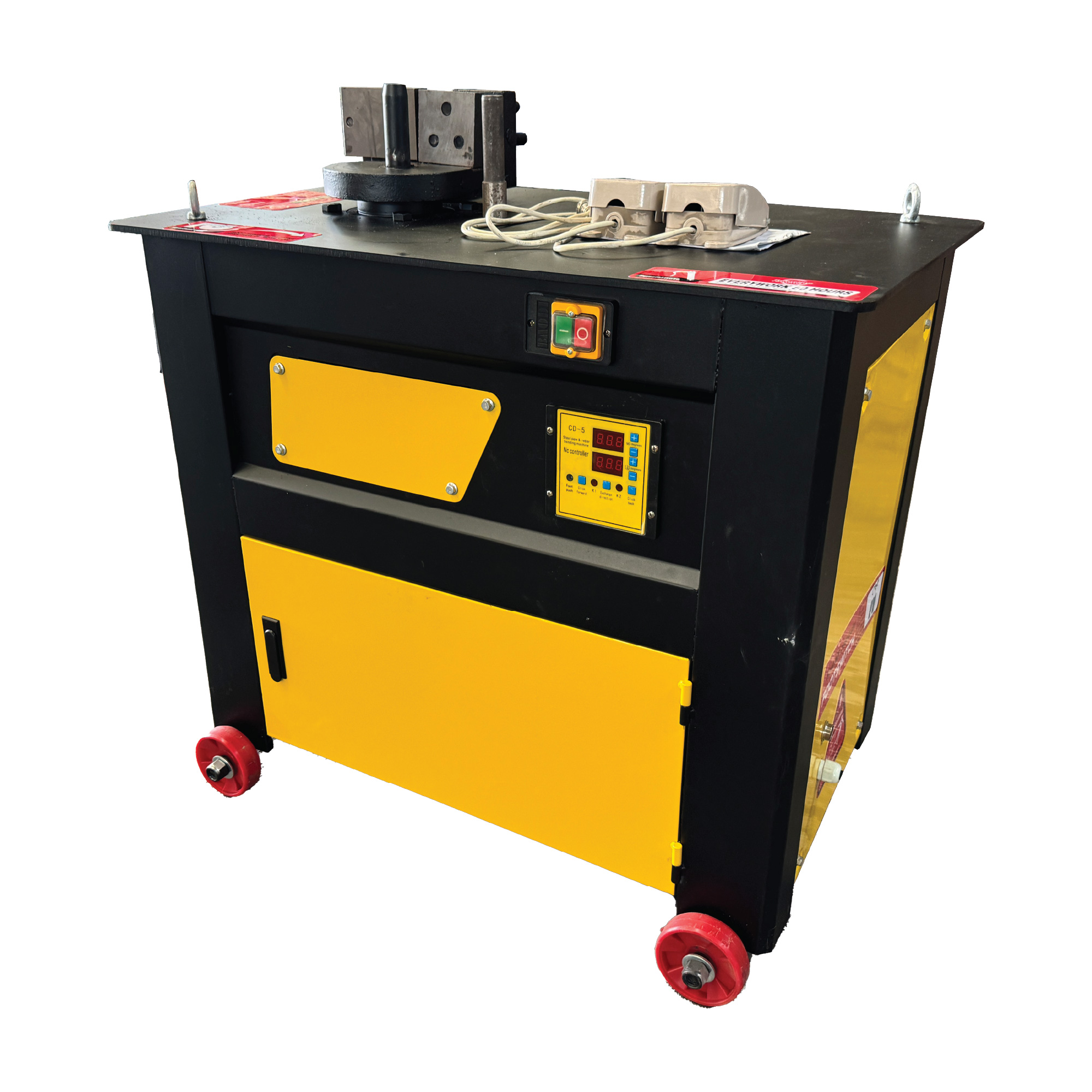 เครื่องดัดเหล็กไฟฟ้า งอ เหล็กปลอก ระบบเฟือง กลม 25 MM ข้ออ้อย 20MM - BJ Machine Tools