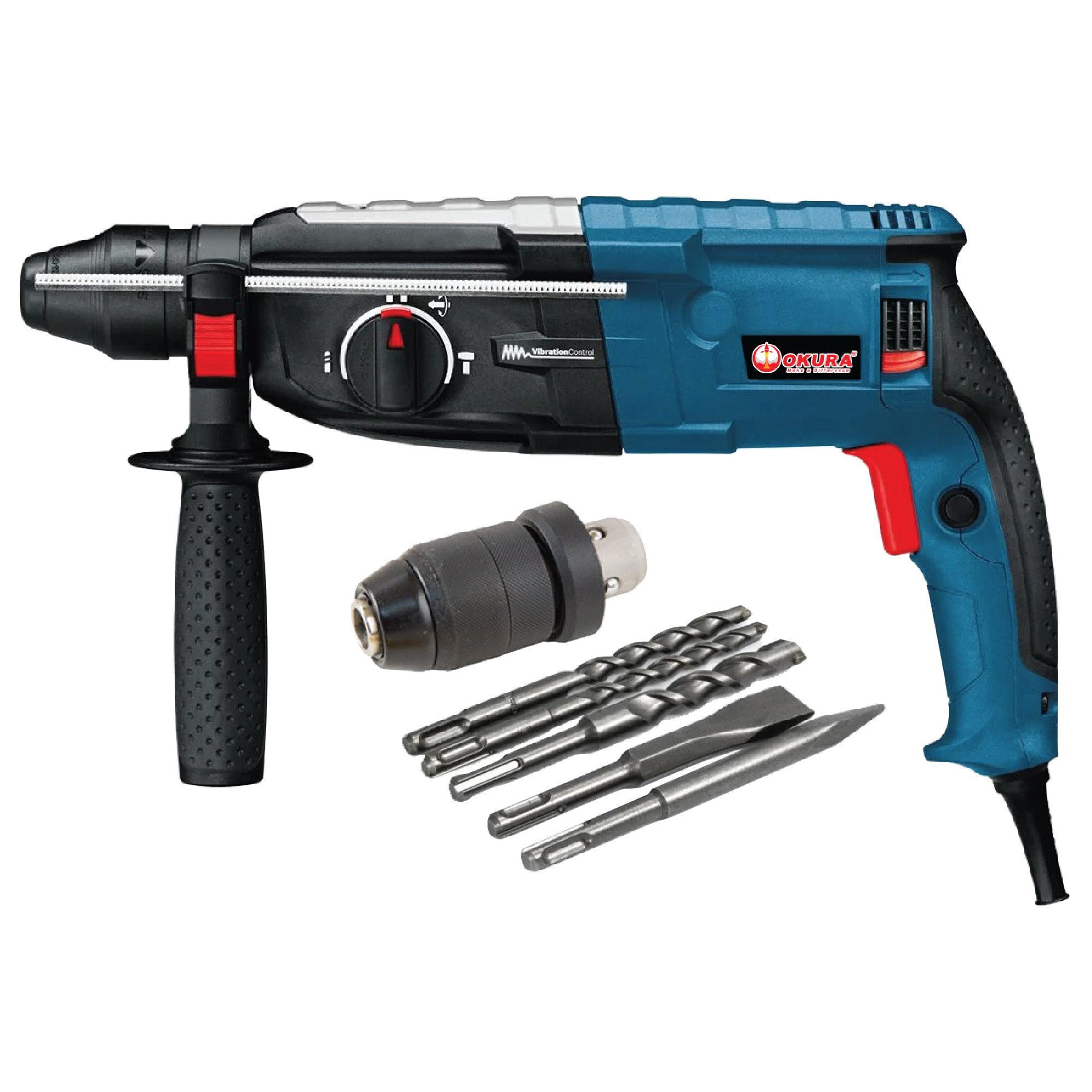 สว่านโรตารี่ใช้ไฟฟ้า 3 ระบบ - BJ Machine Tools