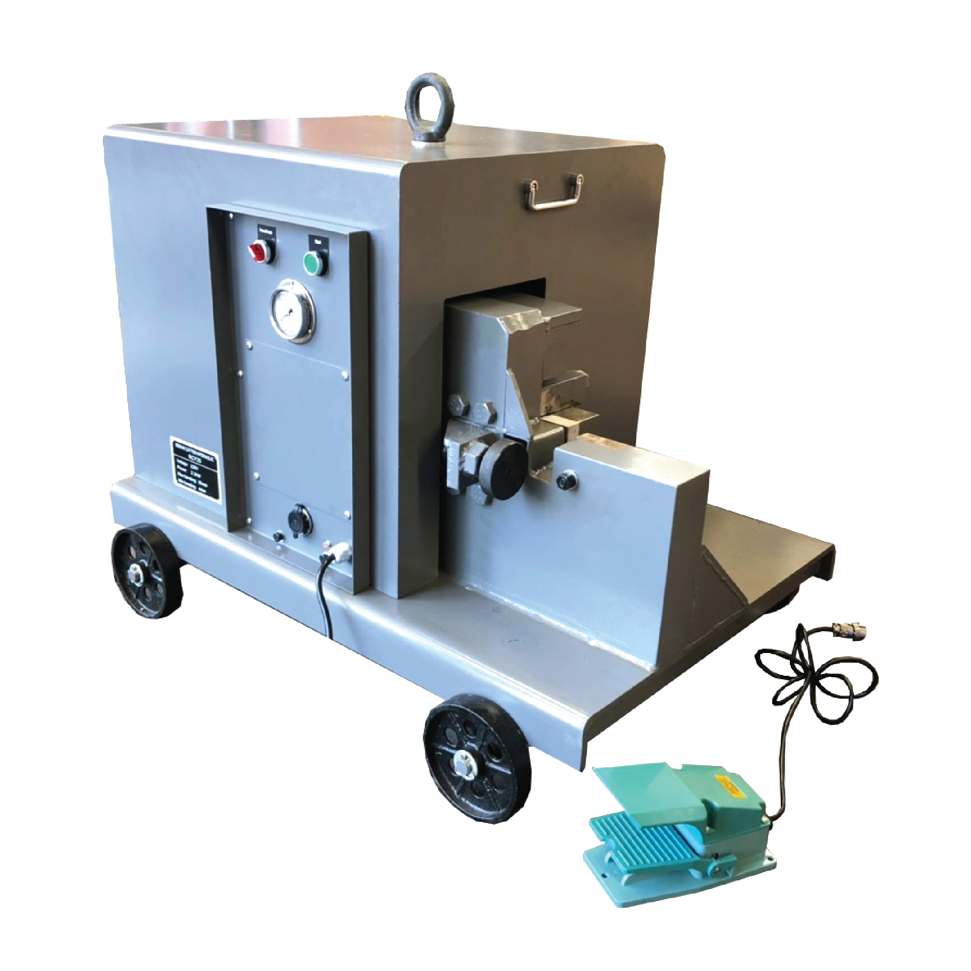 เครื่องตัดเหล็กไฟฟ้า ขาด ระบบไฮดรอลิก กลม 28 MM ข้ออ้อย 25MM - BJ Machine Tools