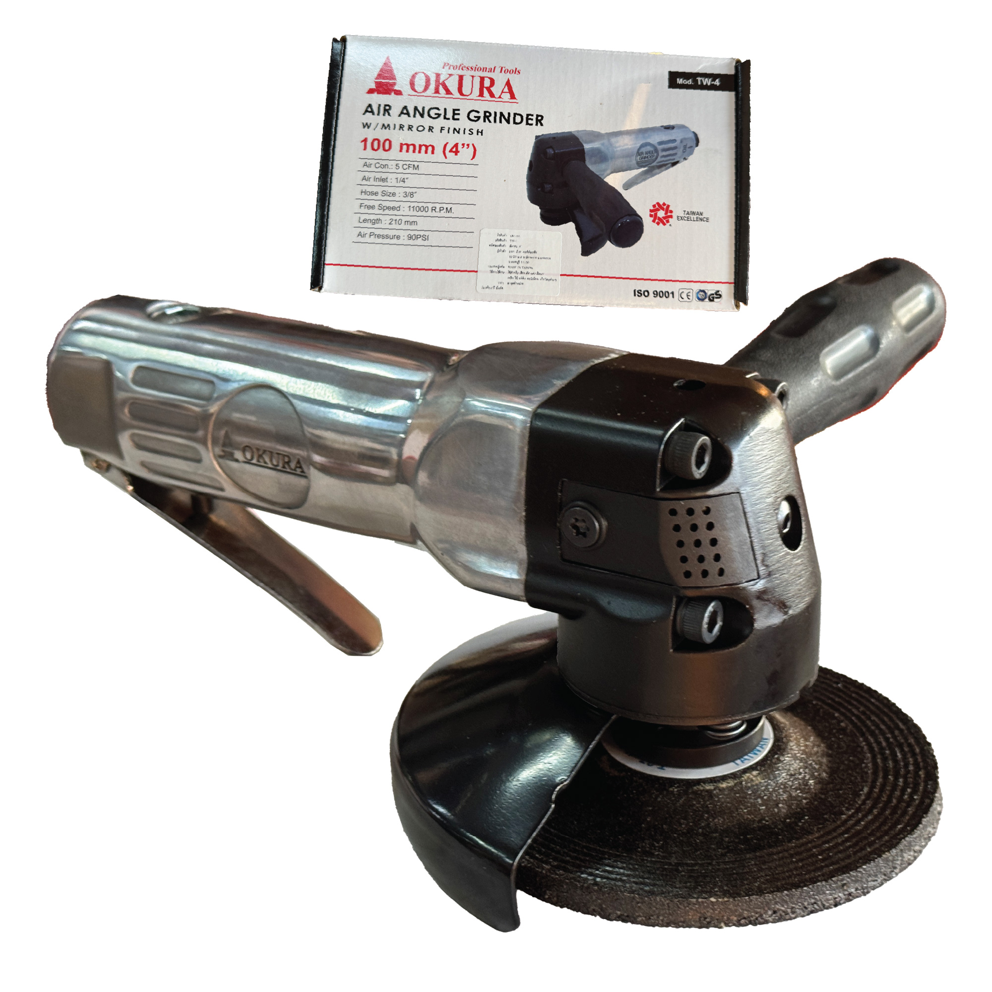 เครื่องเจียร 4" ใช้ลม TAIWAN - BJ Machine Tools