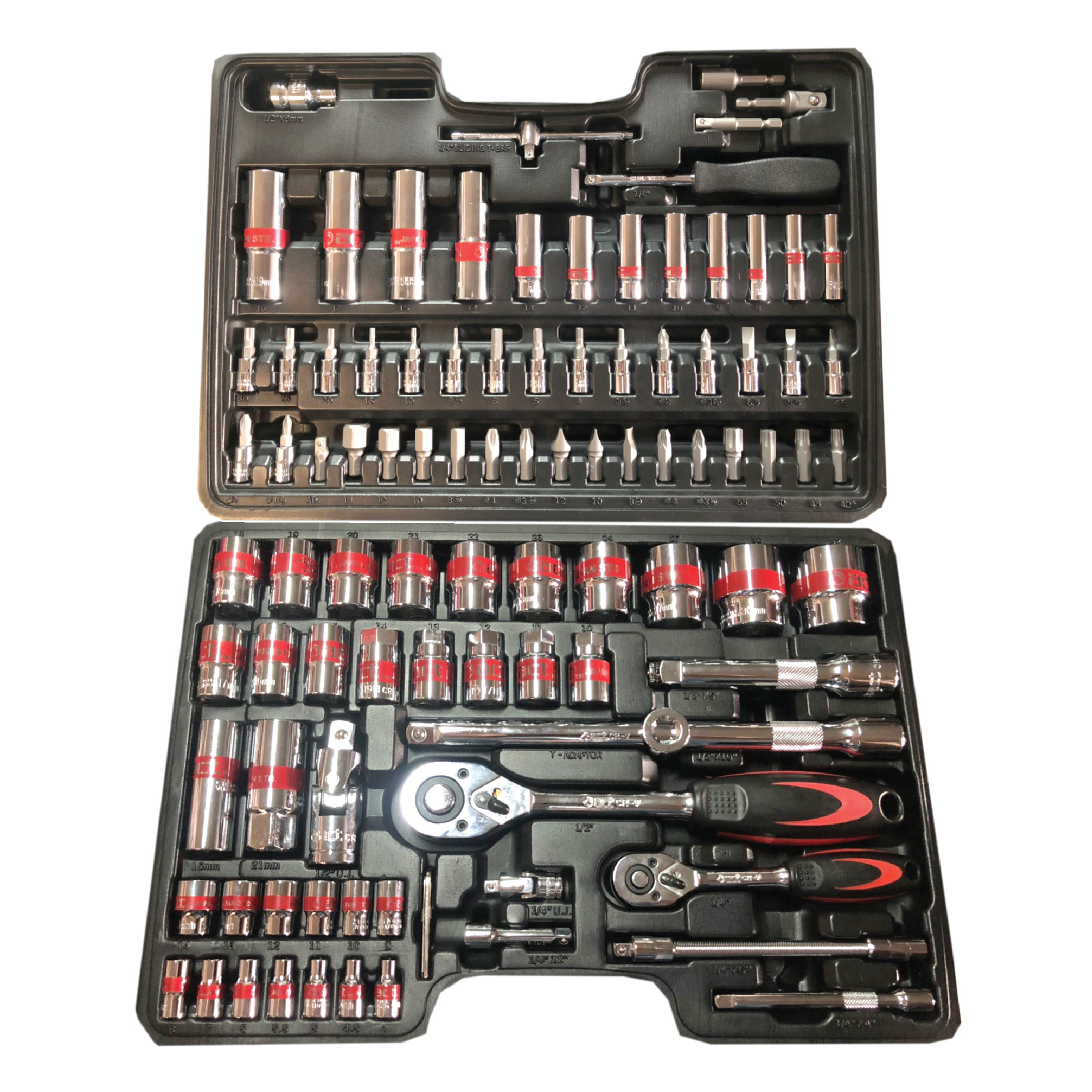 ชุดเครื่องมือ 97 ตัวชุด 1/4" - 1/2" - TAIWAN - BJ Machine Tools