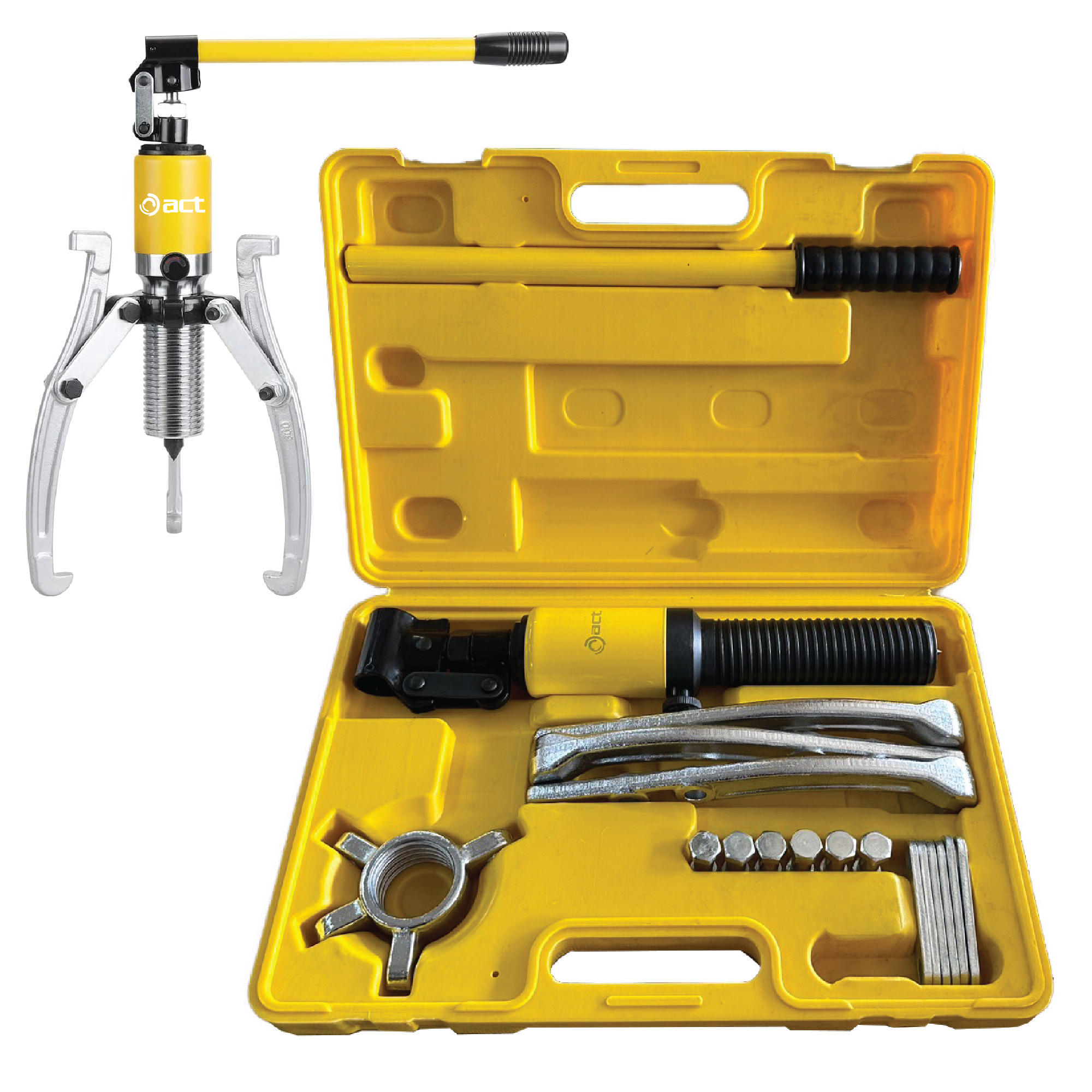 เหล็กดูด สองขา และ สามขา มีแม่ปั๊มในตัว ระบบไฮดรอลิก 5-50 TONS - BJ Machine Tools