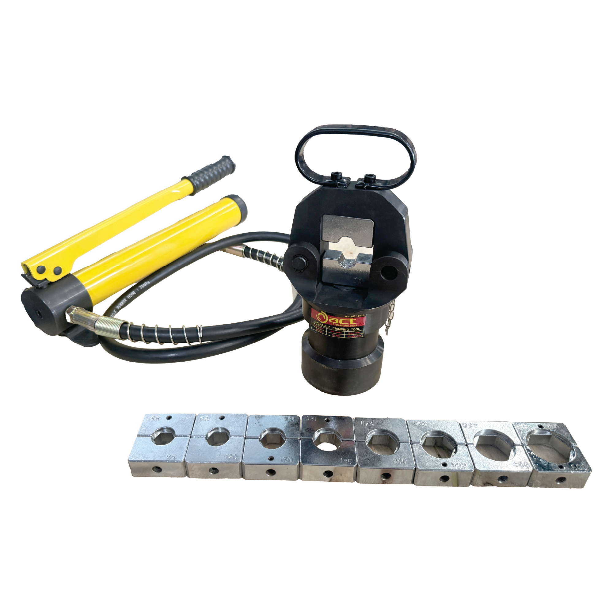 คีมหนีบสายไฮดรอลิก แบบหกเหลี่ยม 70-500 mm2 พร้อมแม่ปํ๊ม - BJ Machine Tools