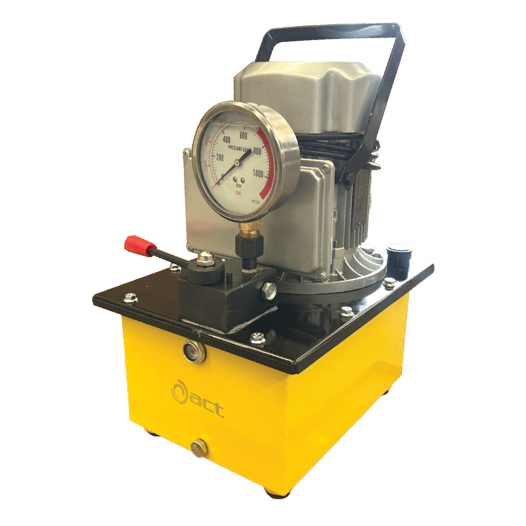 ไฮดรอลิกปั๊ม มอเตอร์ไฟฟ้า รุ่นมือโยก 1 ทิศทาง - BJ Machine Tools