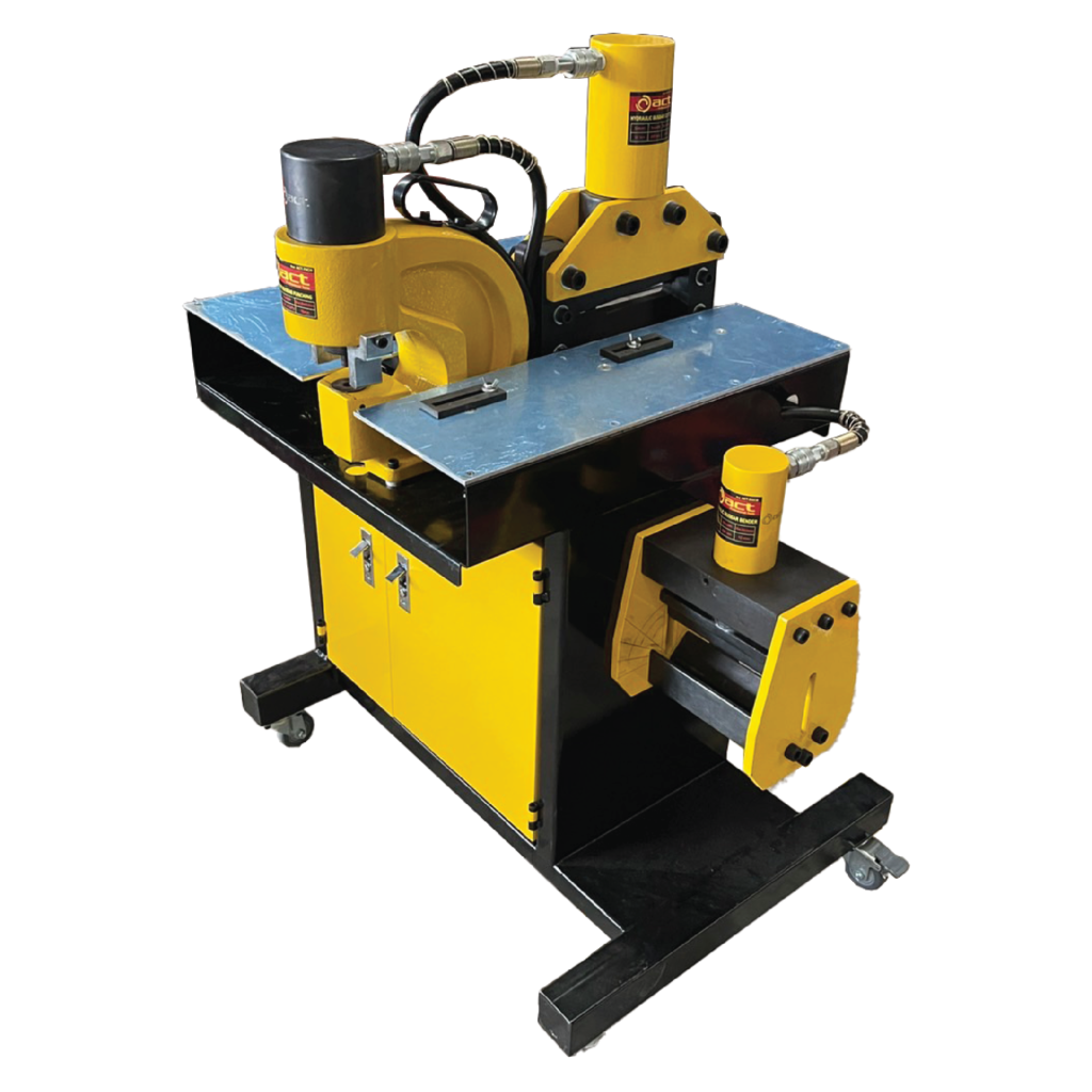 เครื่องตัดตรง (ขาด) - ดัด (งอ) - พั้นเจาะรู บัสบาร์ (ทองแดง) ไฮดรอลิก 200MM - BJ Machine Tools