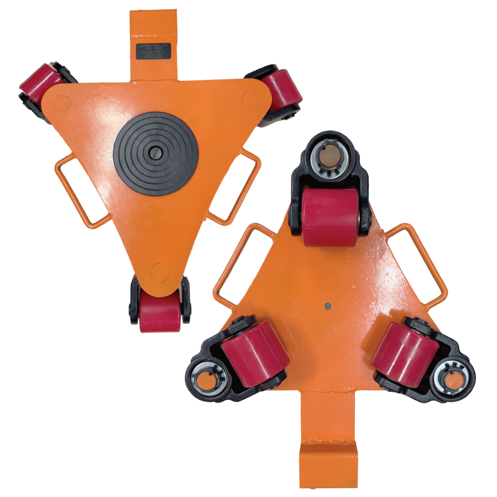 เต่าลากเครื่องจักรล้อโพลิยูรีเทน รุ่น CRP ล้อหมุน 360 องศา 2 TONS - BJ Machine Tools