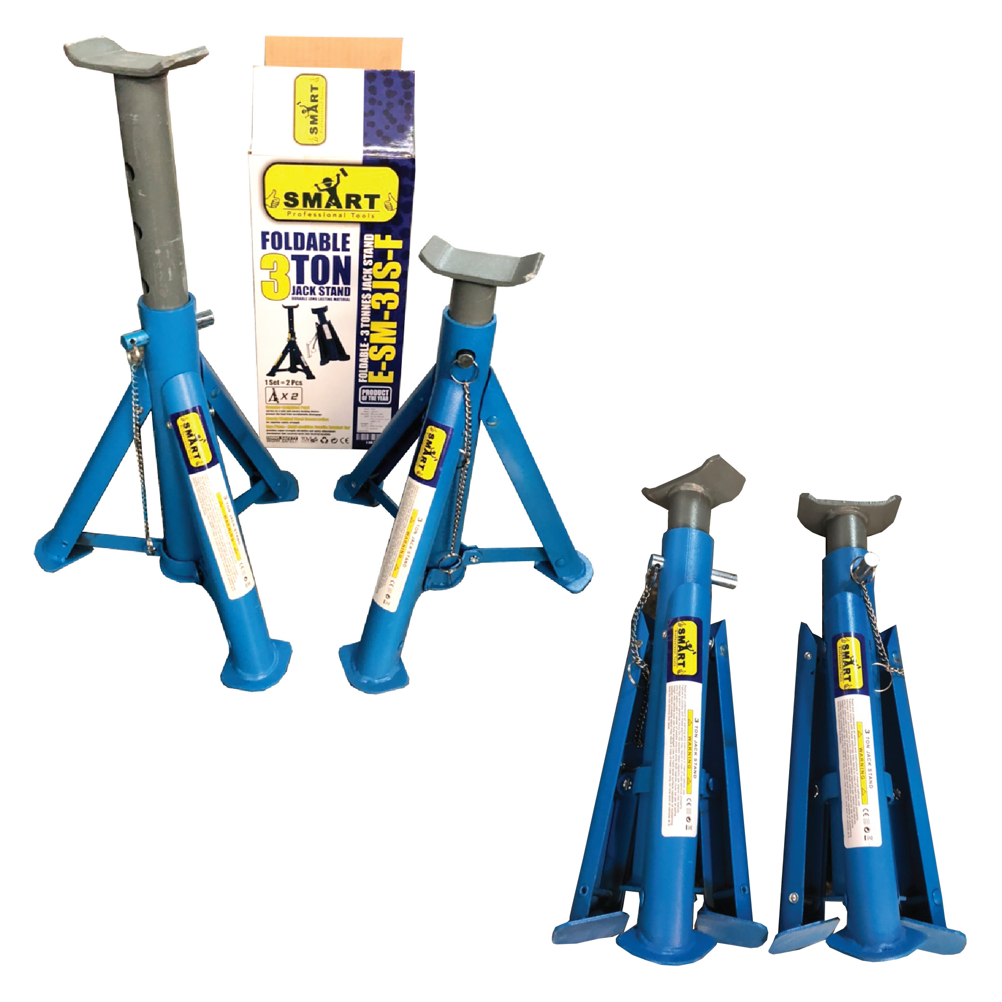 ขาตั้งรถยนต์ 3 TONS พับได้ SMART - BJ Machine Tools