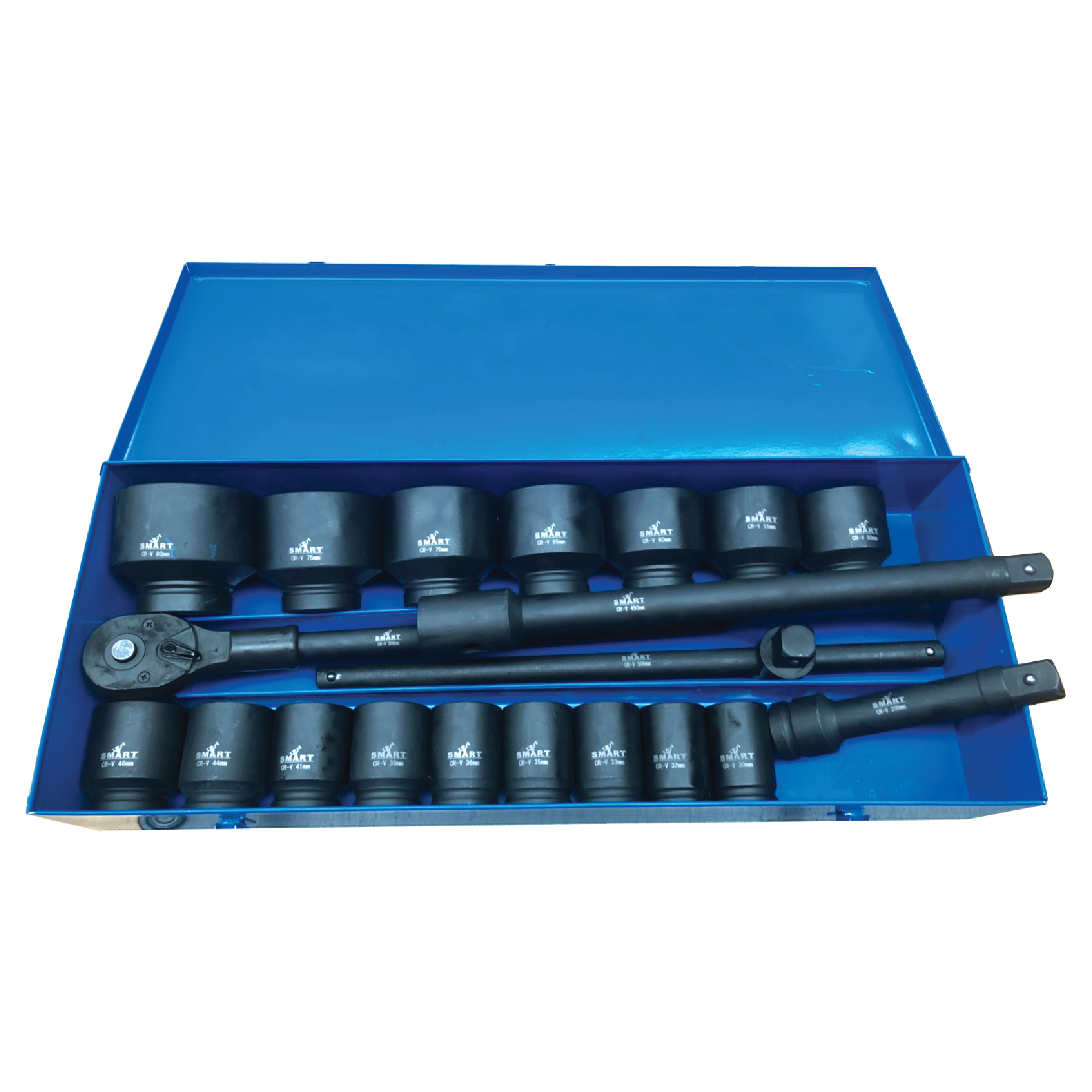 ชุดลูกบล็อกดำ 1" - 6P - 20 ตัวชุด (หกเหลี่ยม) - BJ Machine Tools