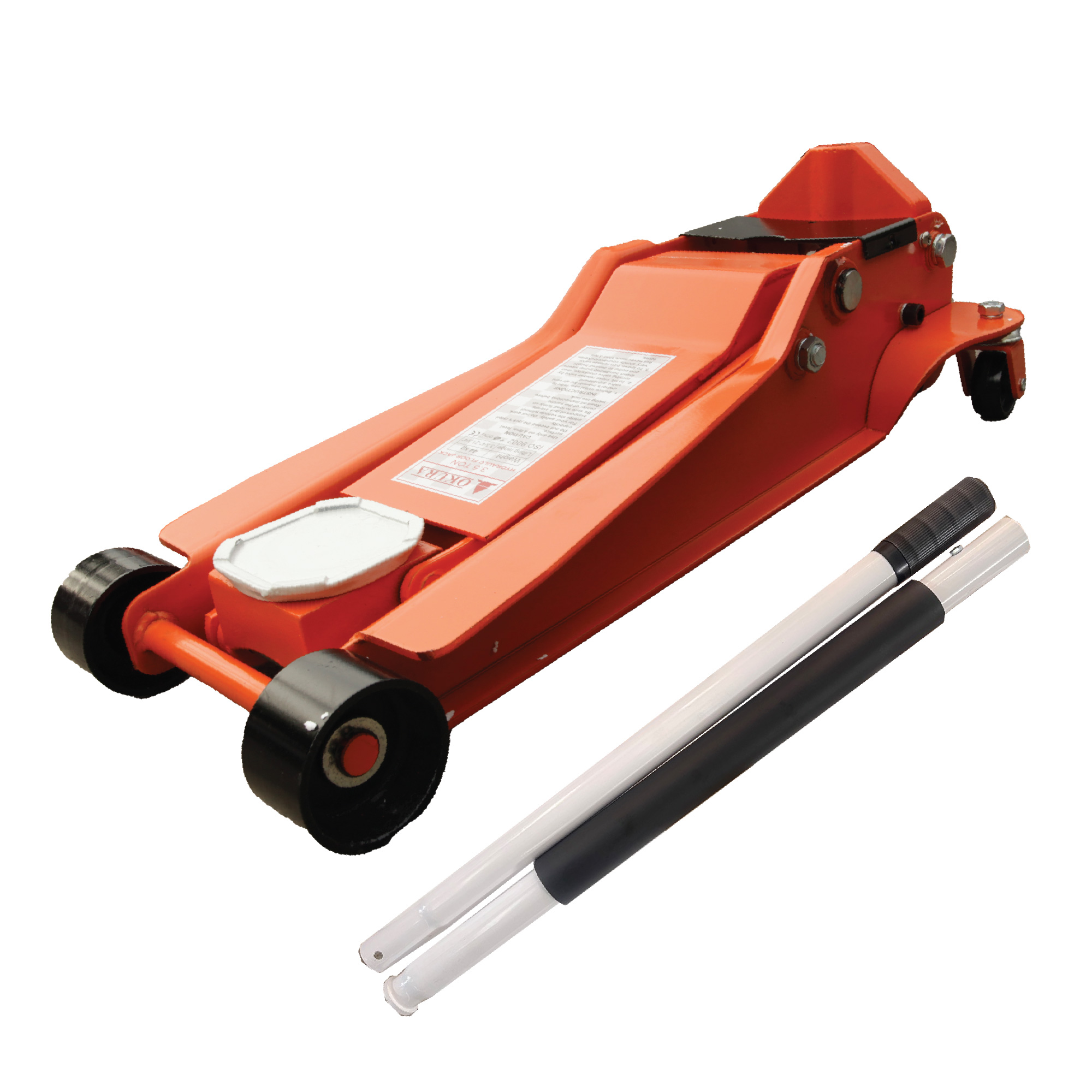 แม่แรงตะเข้ 3.5 TONS รุ่น โหลดเตี้ย 2 ลูกสูบ - BJ Machine Tools