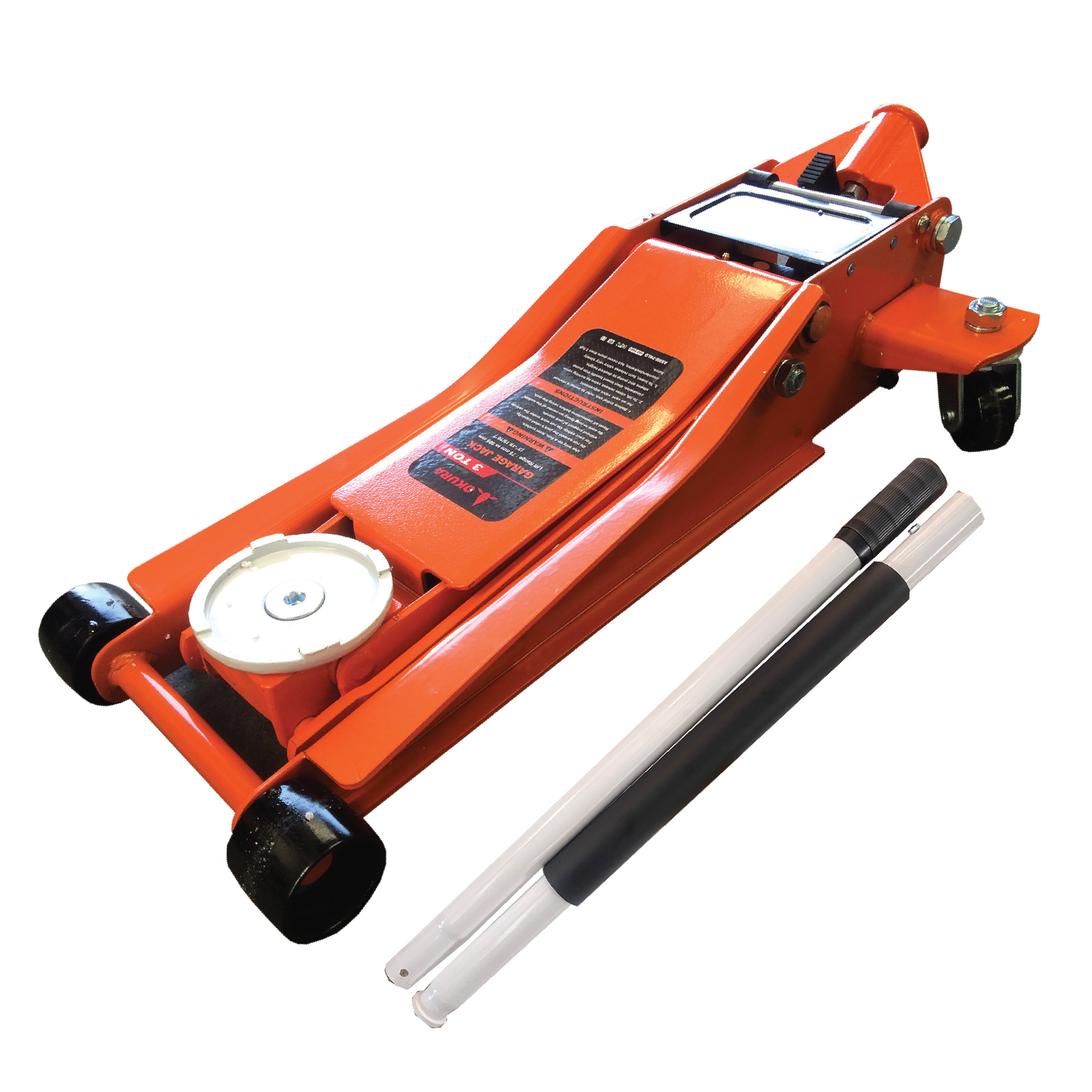 แม่แรงตะเข้ 3 TONS รุ่น โหลดเตี้ย 2 ลูกสูบ - BJ Machine Tools