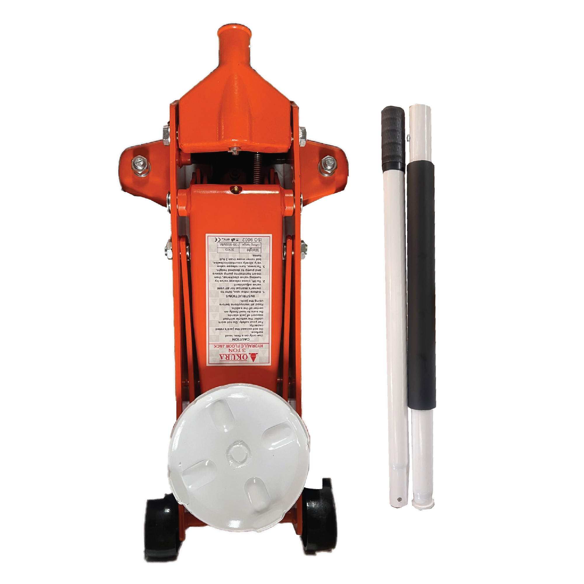 แม่แรงตะเข้ 3 TONS รุ่น เฟือง 1 ลูกสูบ สีส้ม - BJ Machine Tools