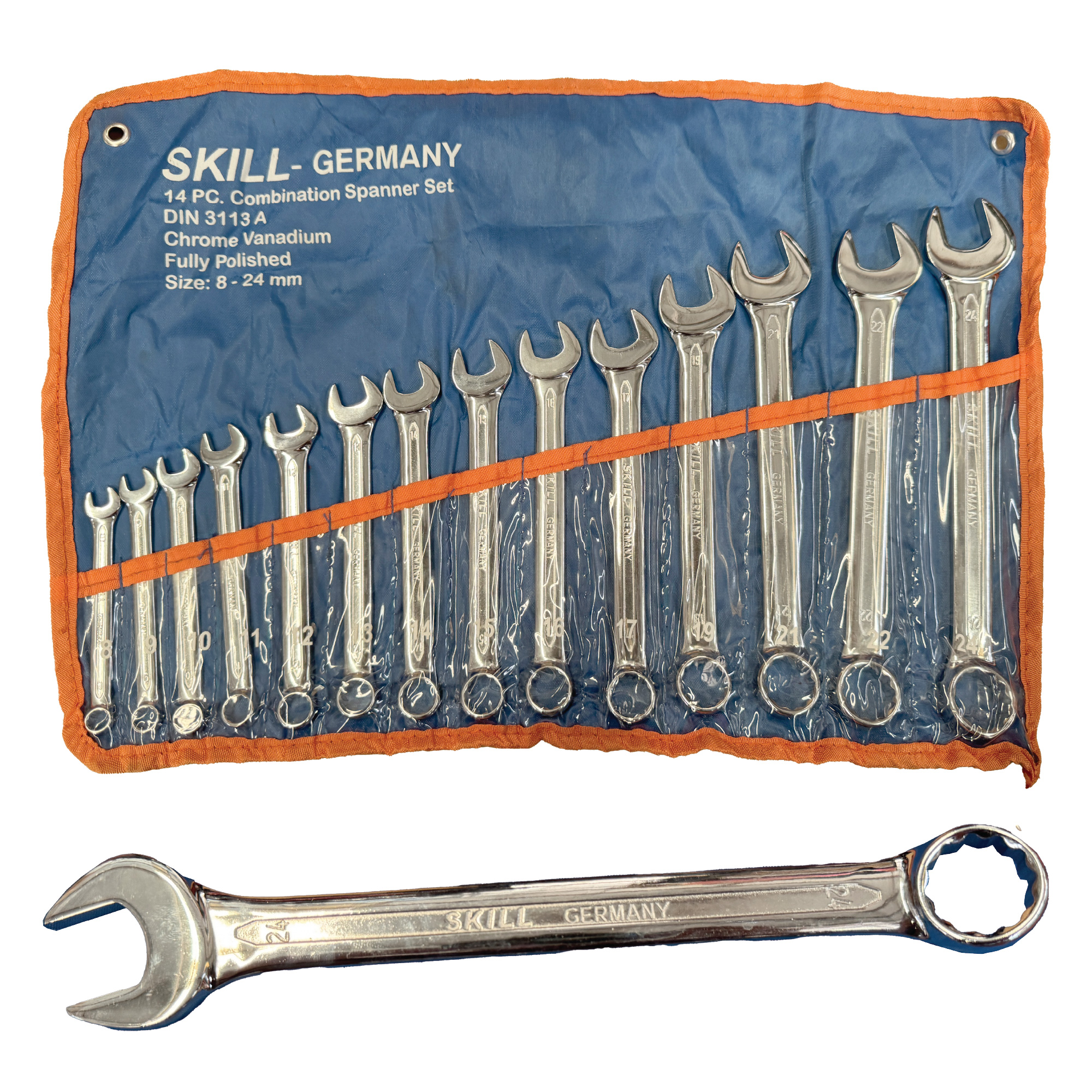 ชุดประแจแหวนข้าง-ปากตาย 14 ตัวชุด SKILL - BJ Machine Tools