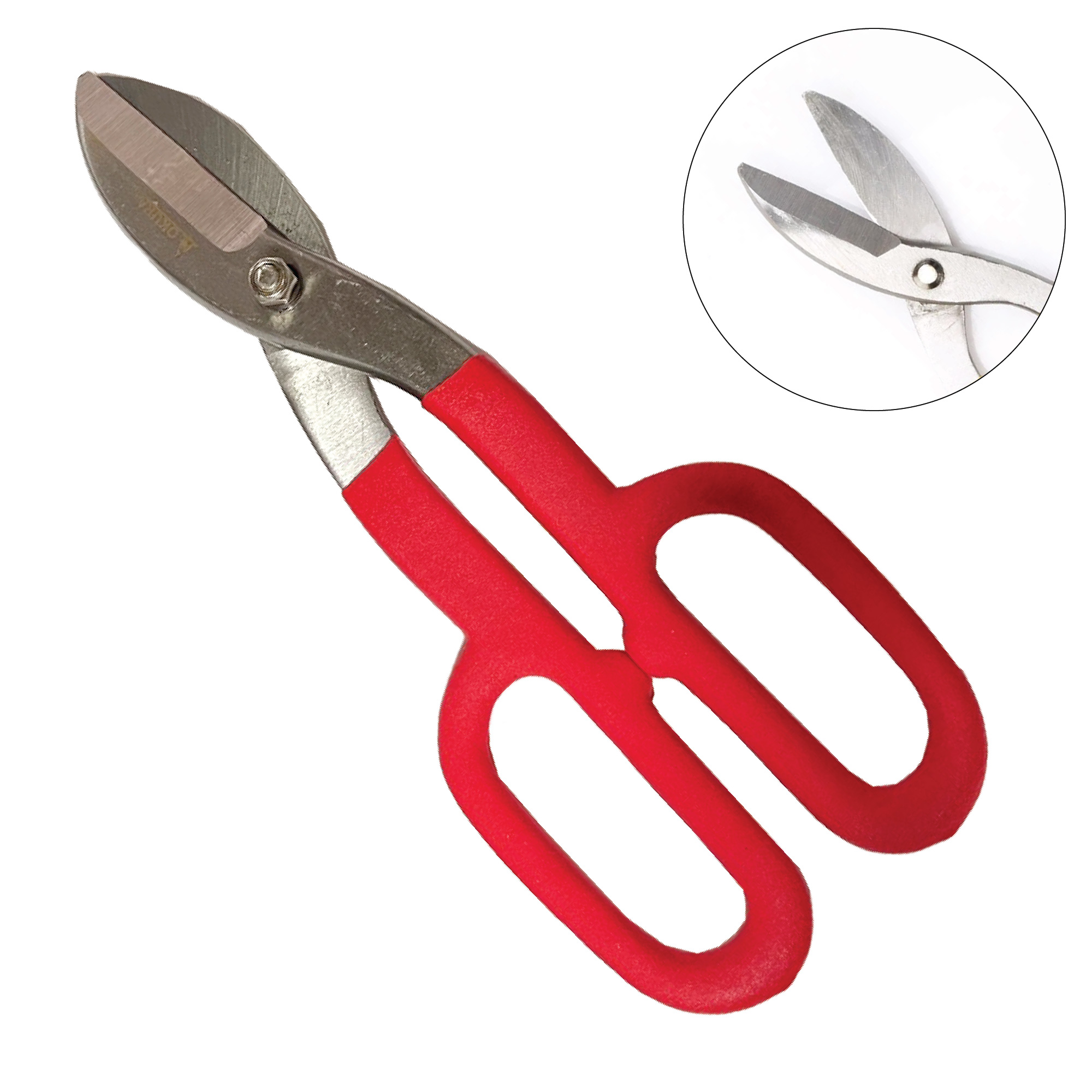 กรรไกรตัดสังกะสี USA TYPE 8"-10"-12" ด้ามแดง - BJ Machine Tools