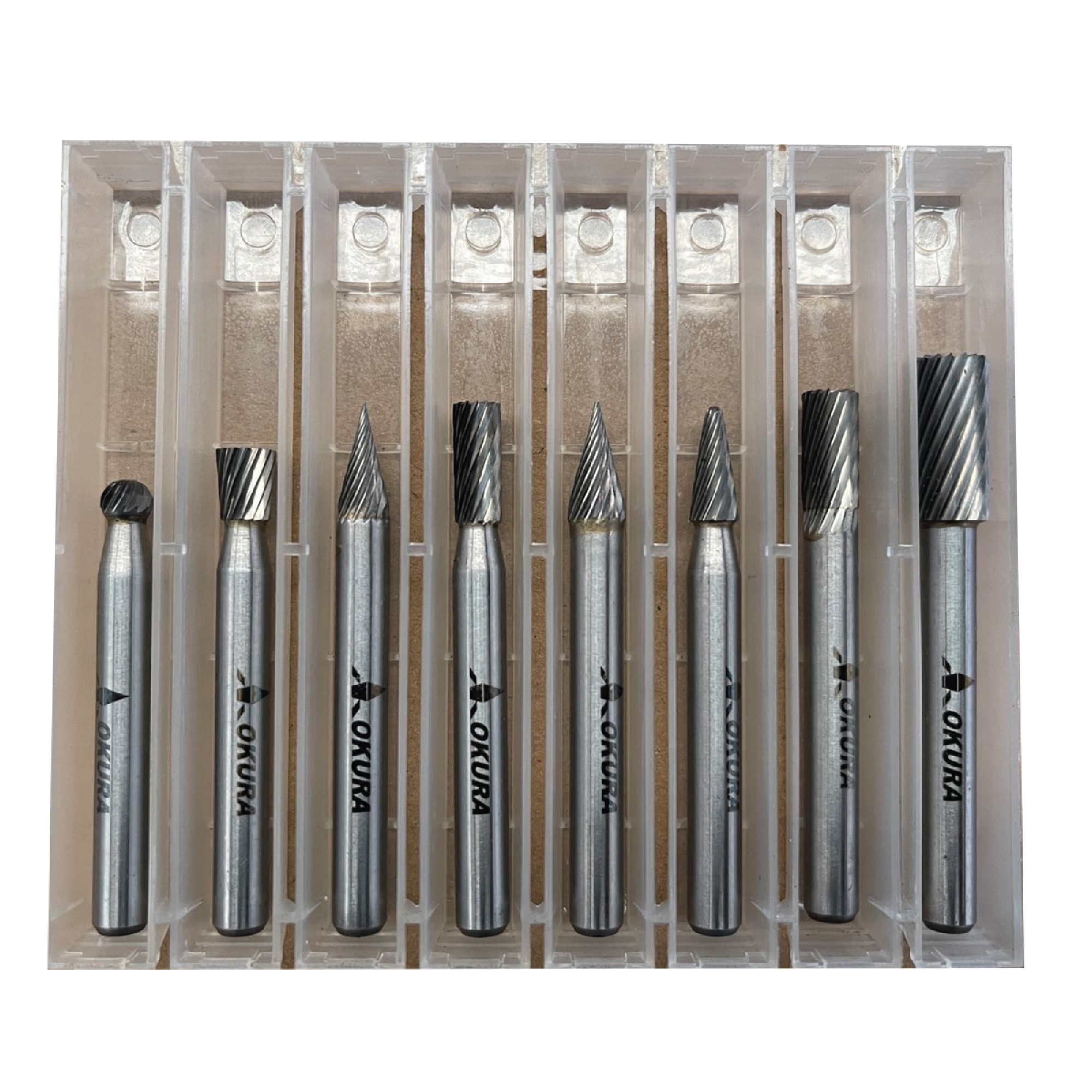 ชุดเหล็กเจียรนัยแม่พิมพ์ แกน 6 มิล ทรง SINGLE CUT คาร์ไบท์ทั้งดอก - BJ Machine Tools