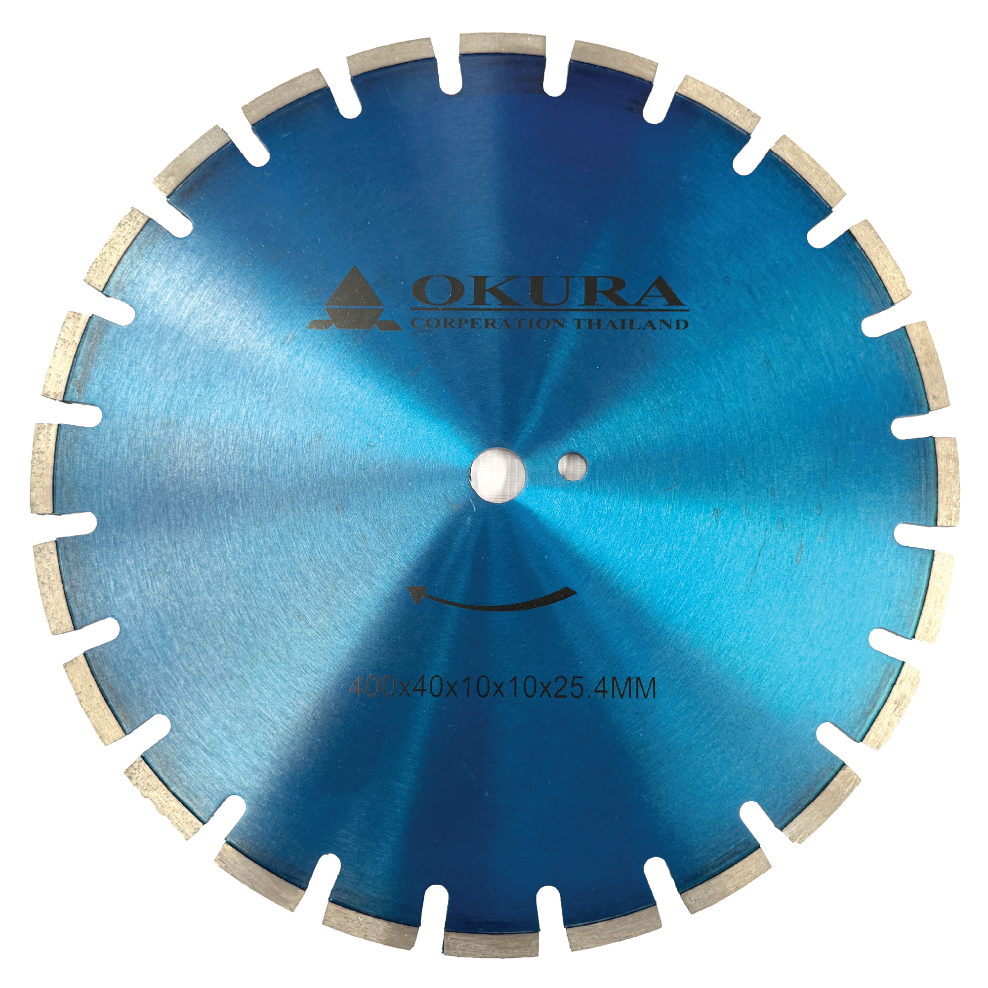 ใบเพชรตัดคอนกรีต 16" หนา 10 mm รุ่นฟันห่าง สีบอร์น - BJ Machine Tools