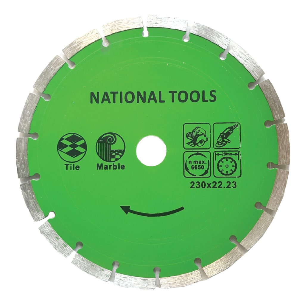 ใบเพชรตัดคอนกรีต 9" รุ่นฟันห่าง สีเขียว - BJ Machine Tools