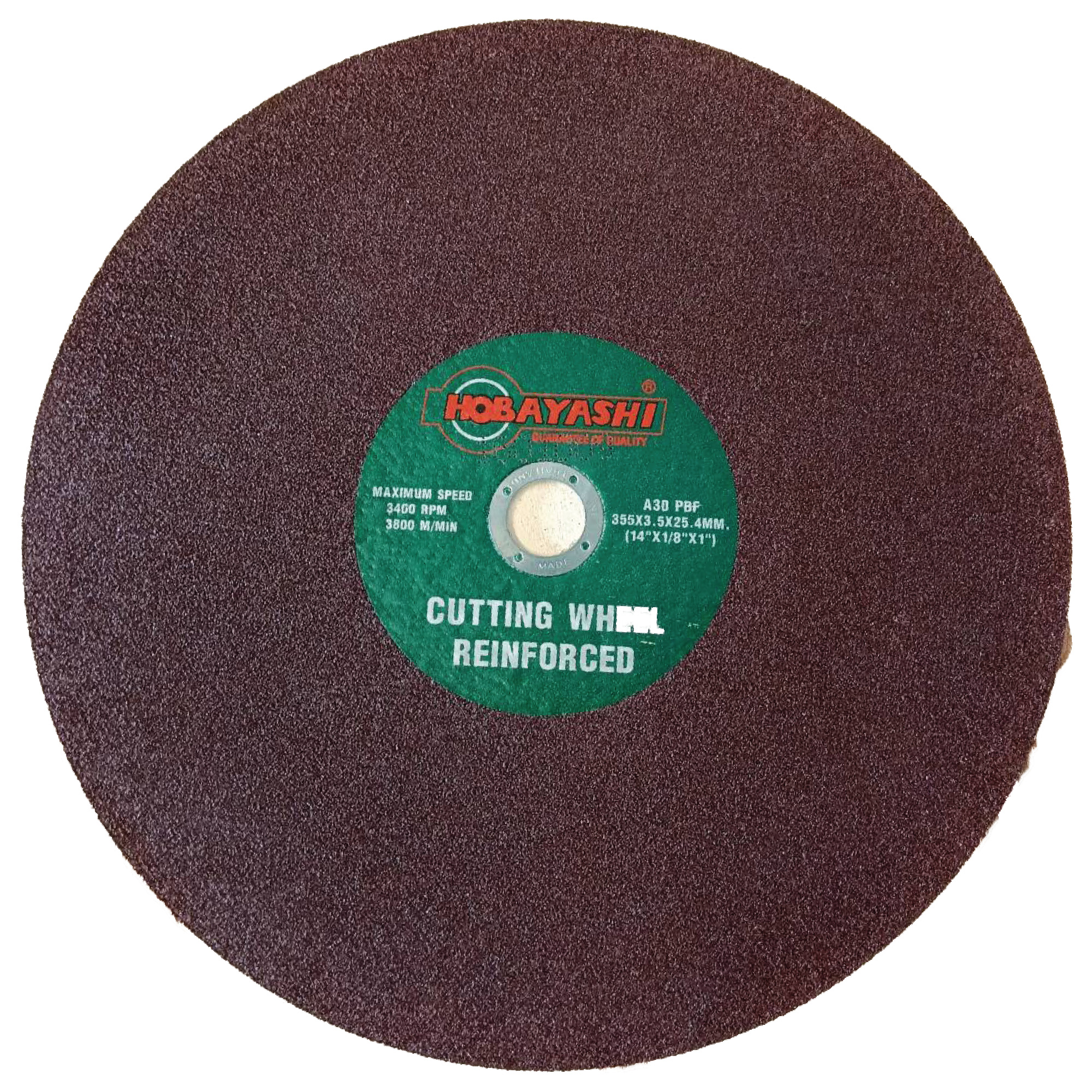 แผ่นตัดเหล็ก HOBAYASHI 14" - BJ Machine Tools