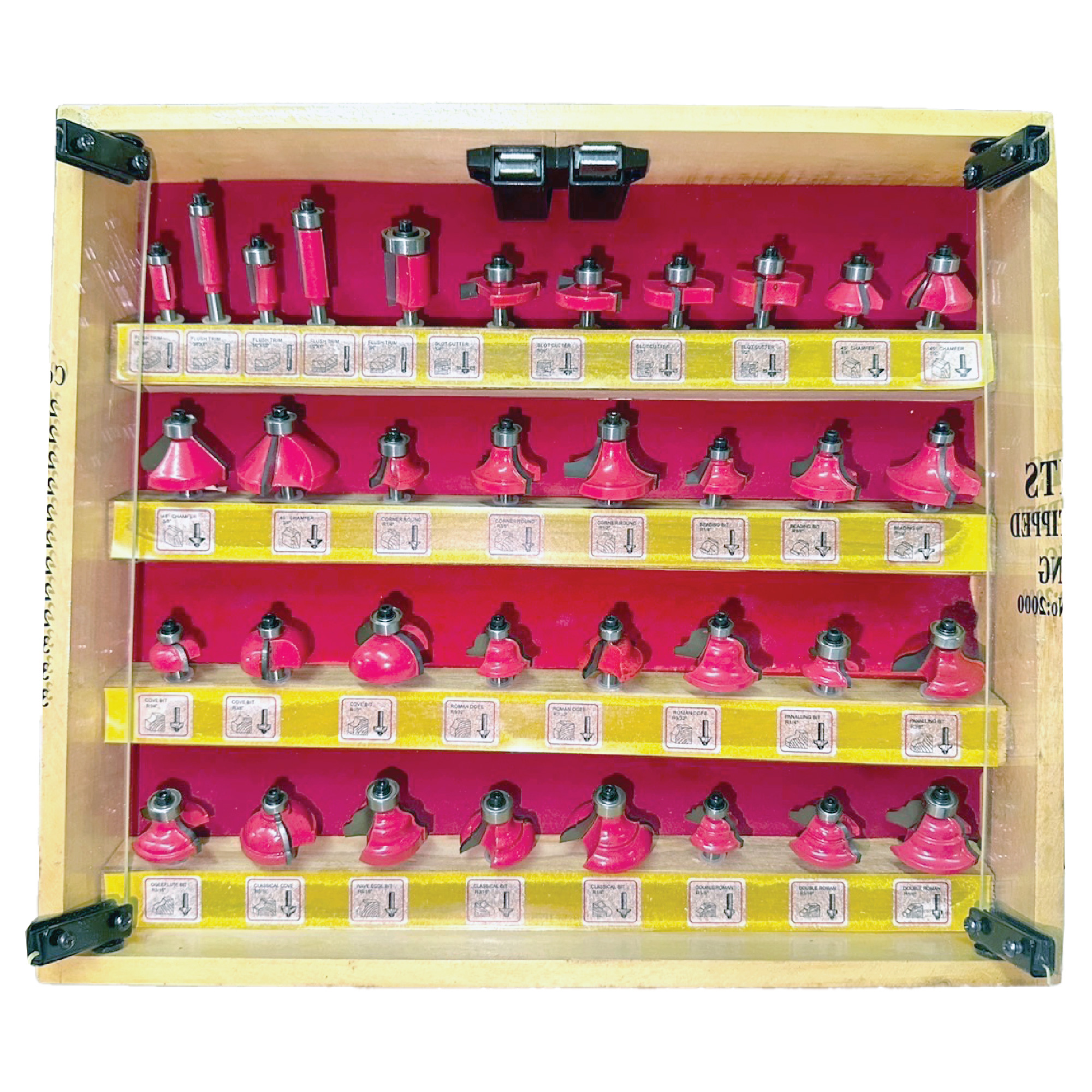 ดอกเร้าเตอร์ 35 ตัวชุด SET A แกน 1/4" - BJ Machine Tools