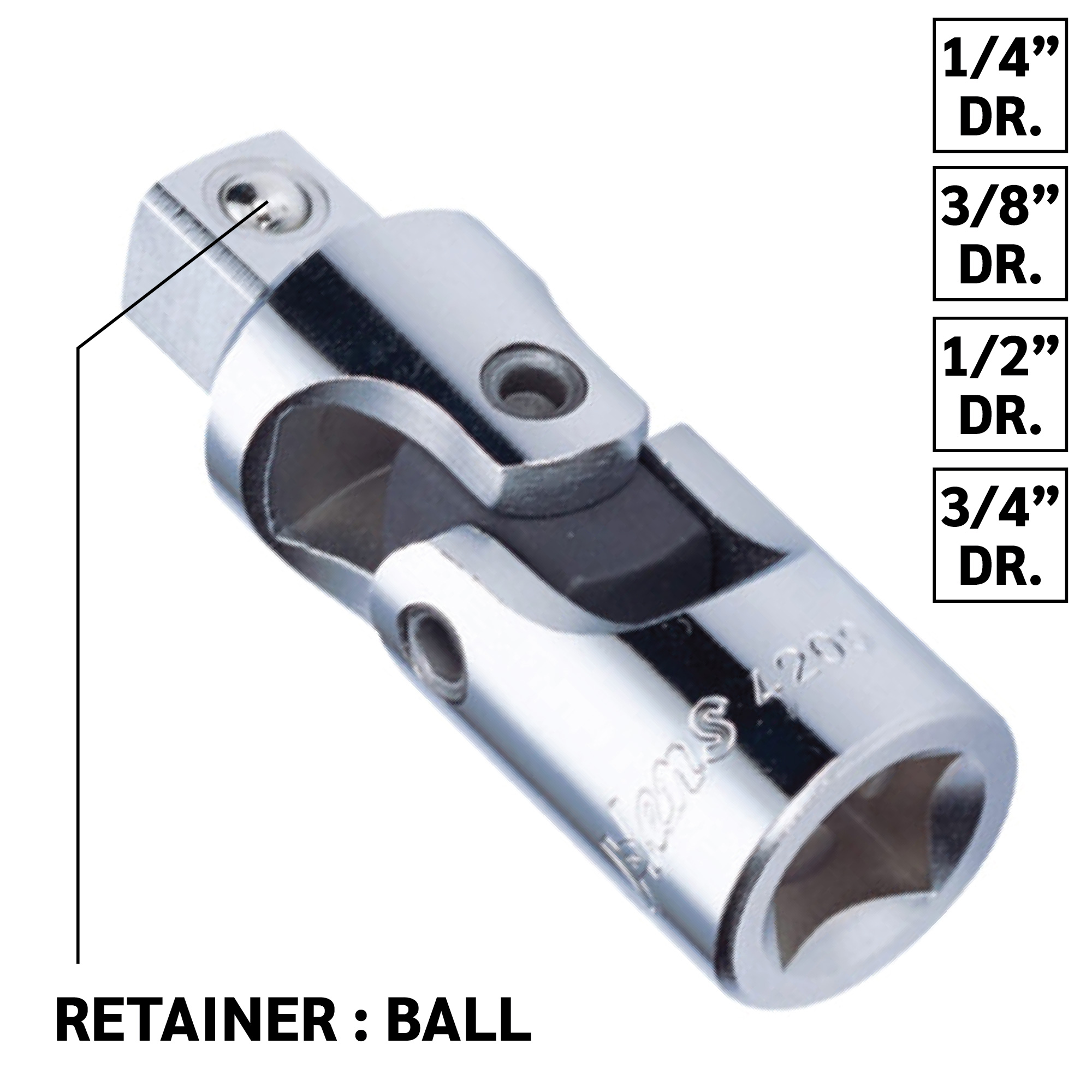 ข้ออ่อน มีบอล 1/4"-3/4" - BJ Machine Tools