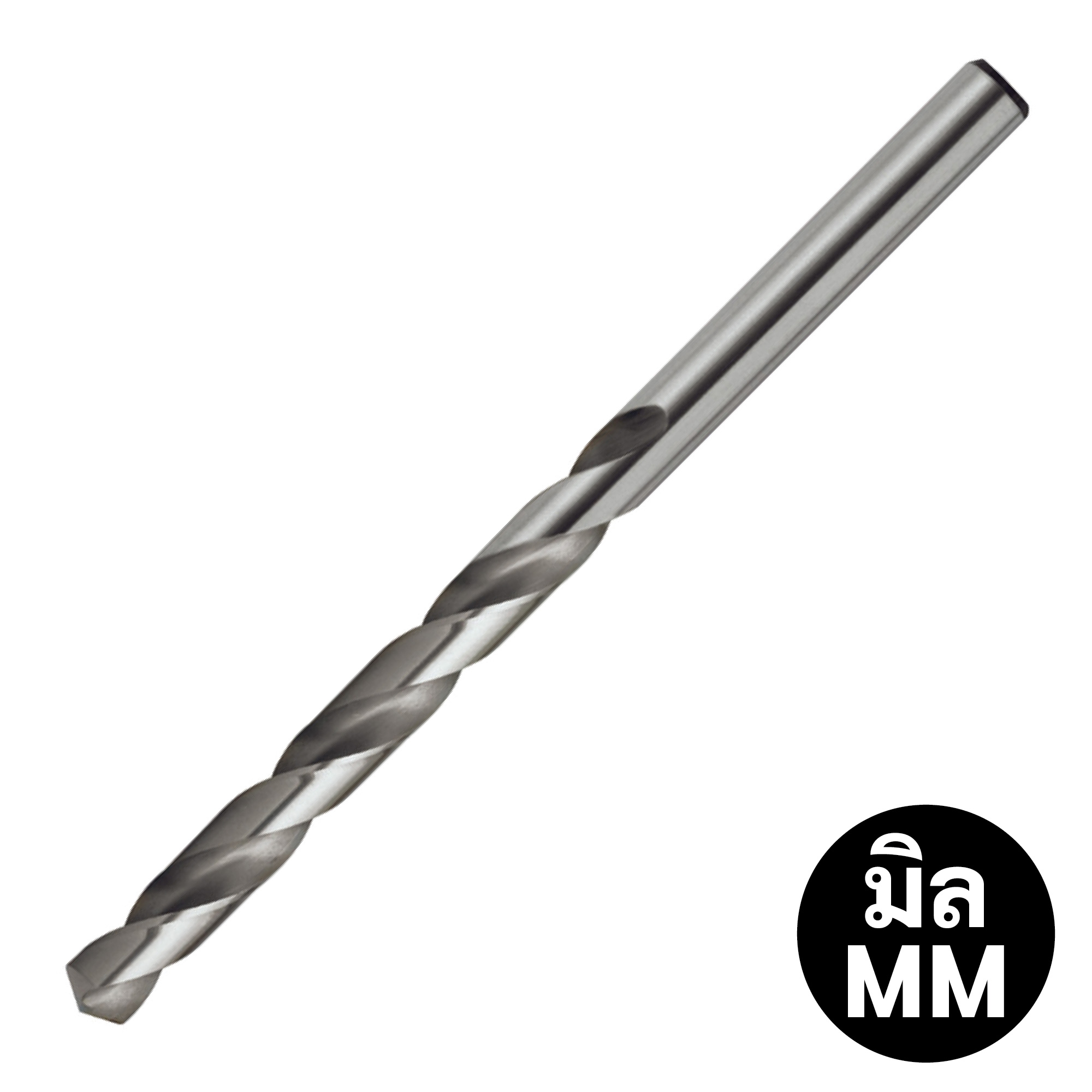 ดอกสว่านเจาะเหล็กไฮสปีด 1.0-13.0 MM - มิล (สีขาว) เนื้อเหล็กกล้าขัดเงา - BJ Machine Tools
