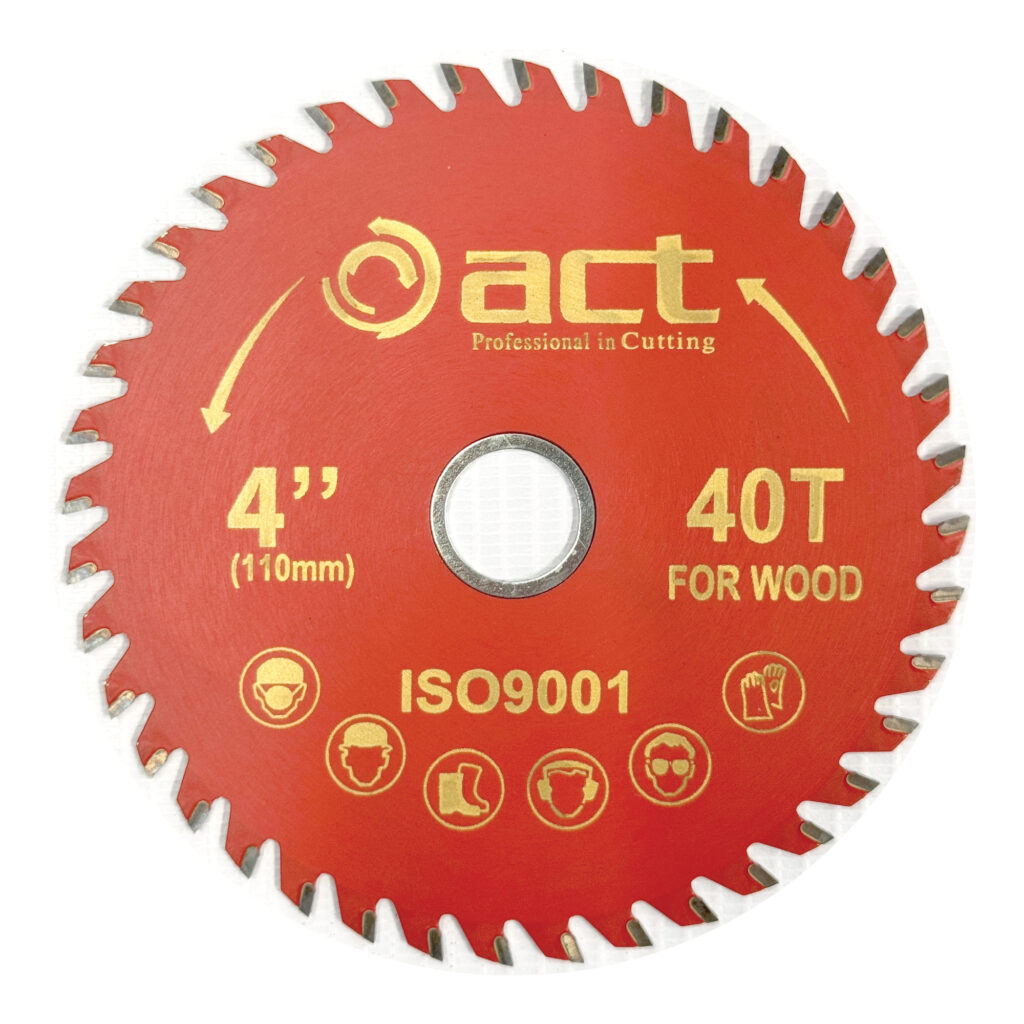 ใบเลื่อยวงเดือนคาร์ไบท์ 4" 24-40T ตัดไม้ - BJ Machine Tools